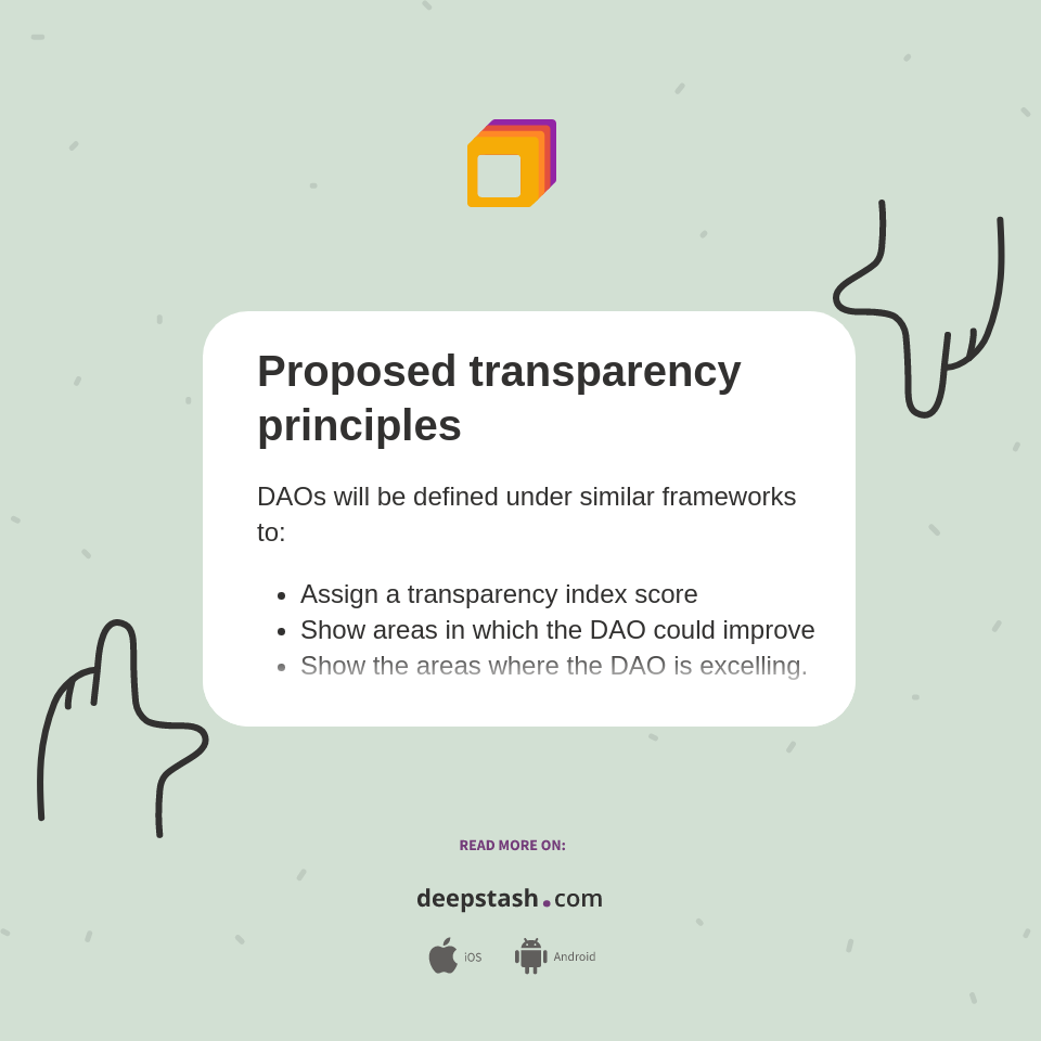 Proposed transparency principles - Deepstash
