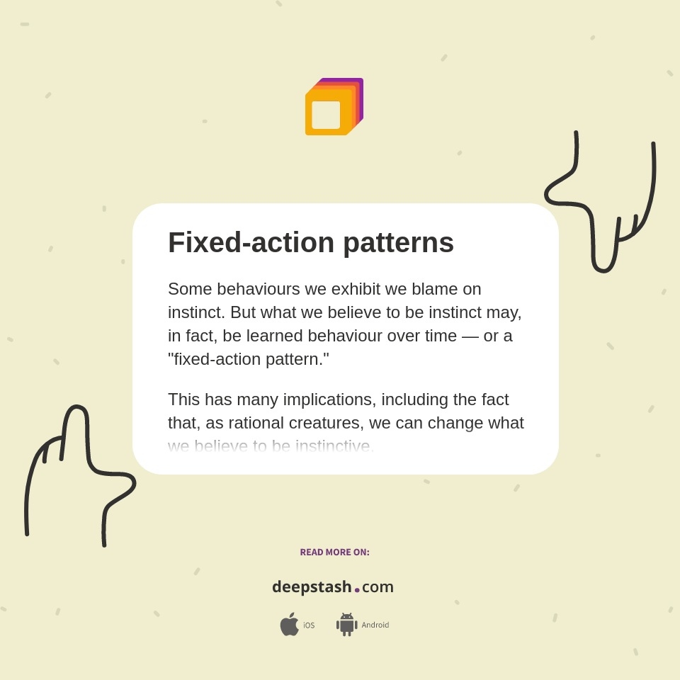 Fixed-action patterns - Deepstash