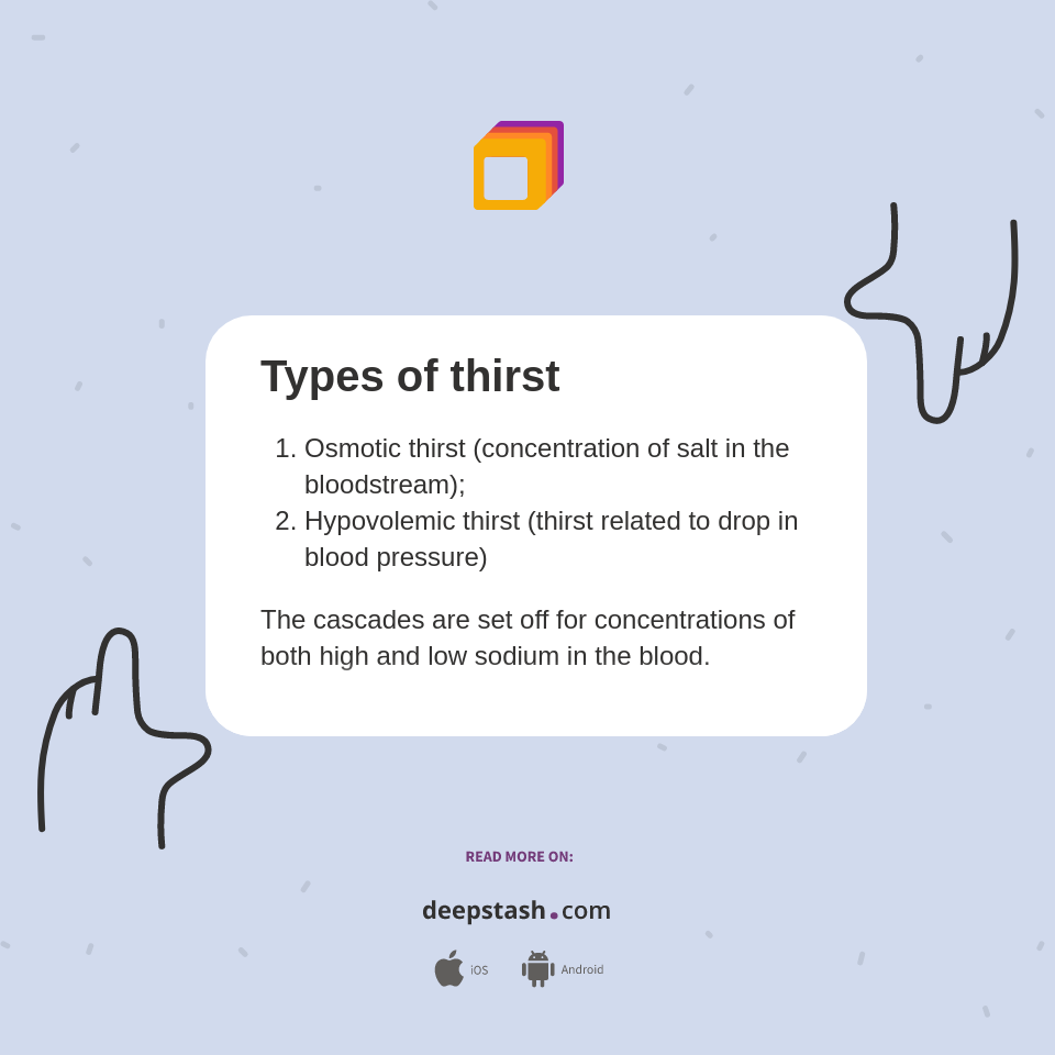 Types of thirst - Deepstash