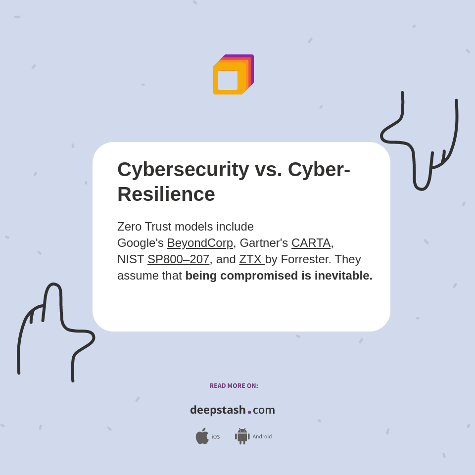 Cybersecurity vs. Cyber-Resilience - Deepstash