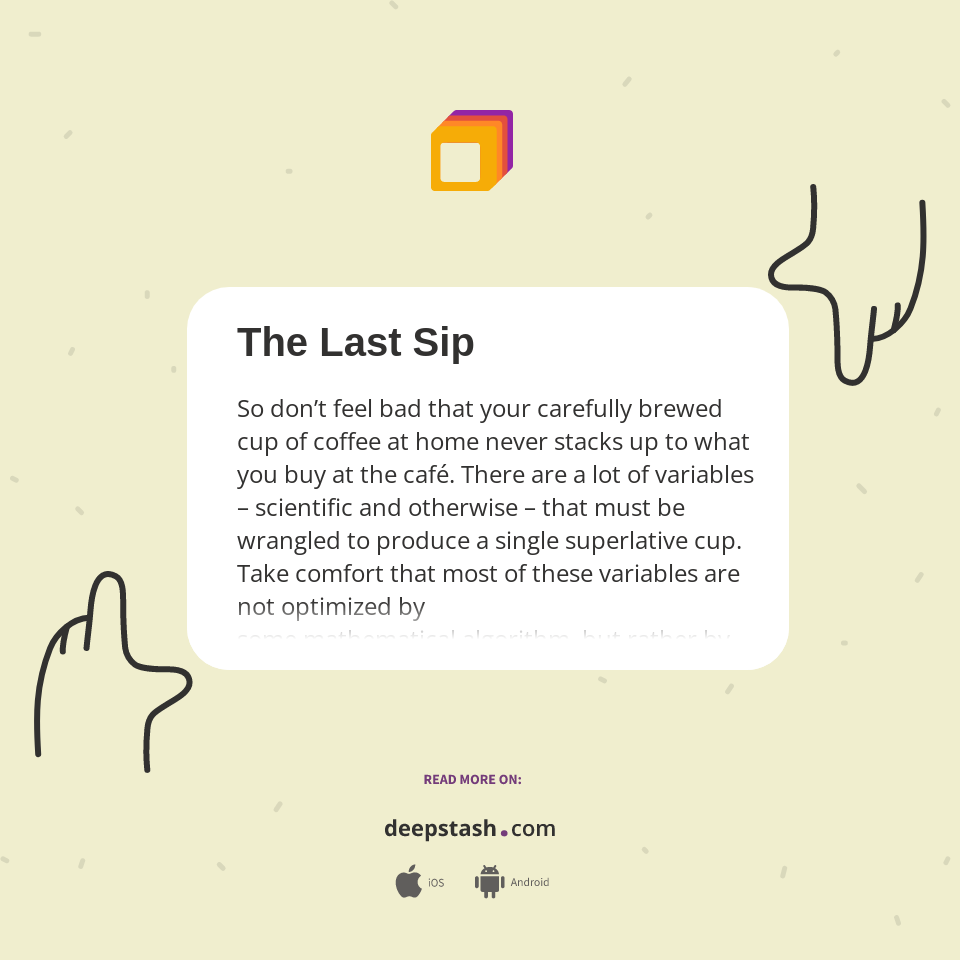 The Last Sip - Deepstash