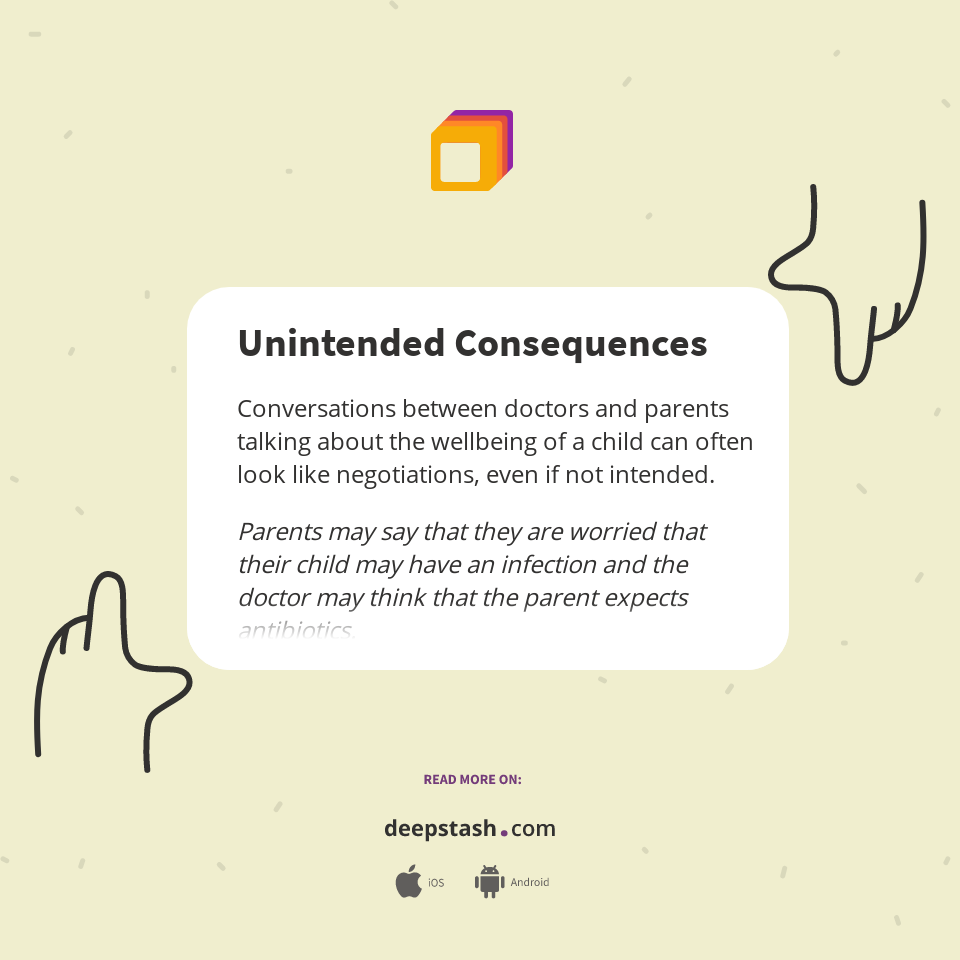 Unintended Consequences - Deepstash