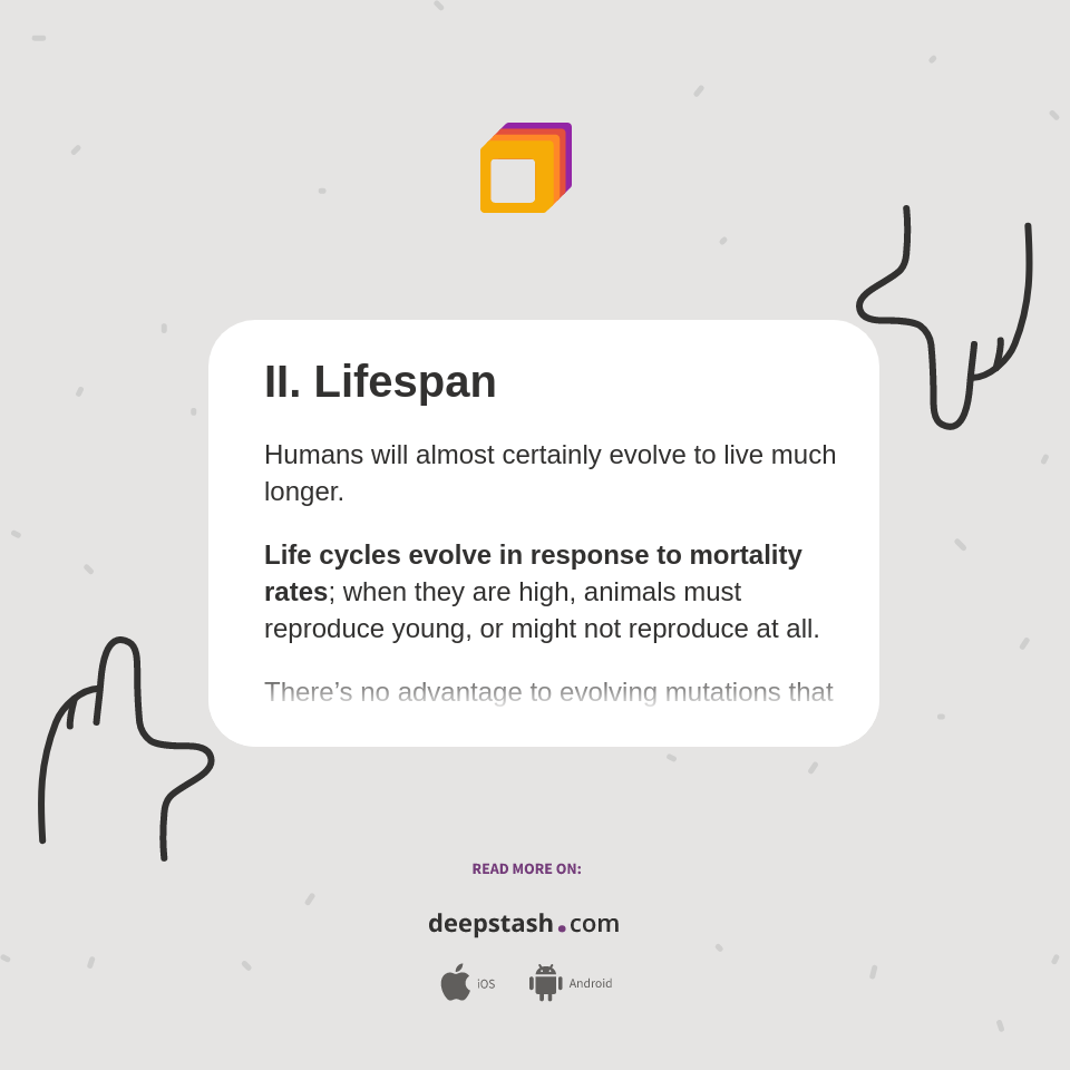 II. Lifespan - Deepstash