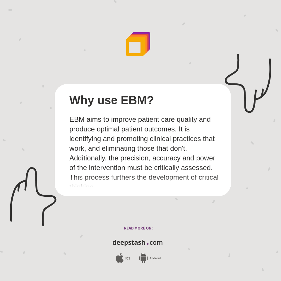 Why use EBM? - Deepstash