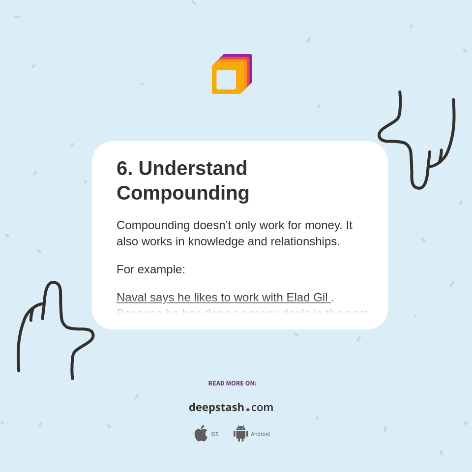 6. Understand Compounding - Deepstash