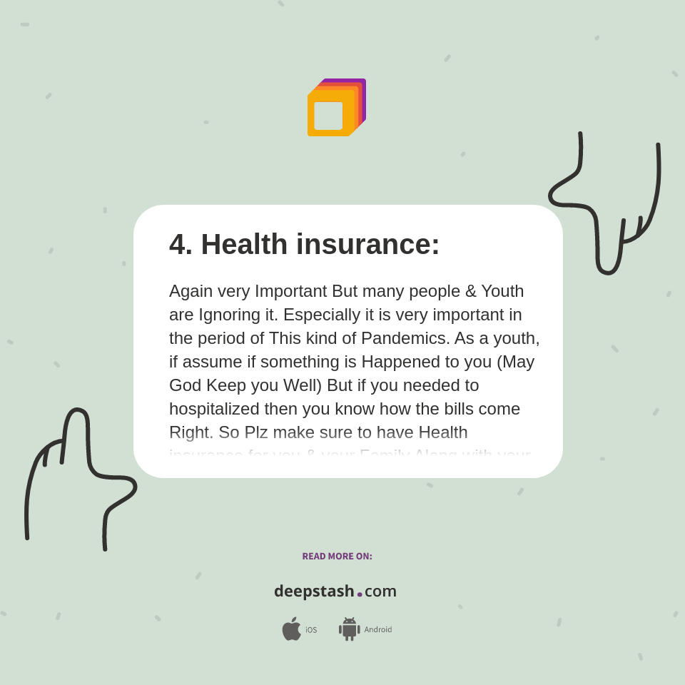 4. Health insurance: - Deepstash
