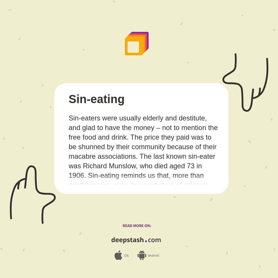 Sin-eating - Deepstash