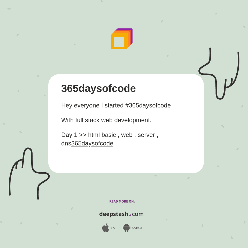 365daysofcode - Deepstash