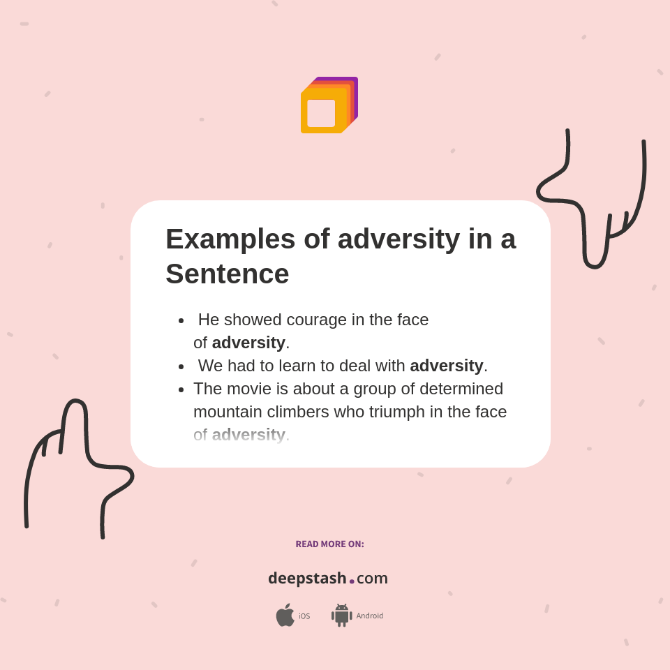 Examples Of Adversity In A Sentence Deepstash