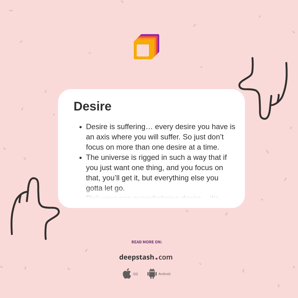 Desire - Deepstash