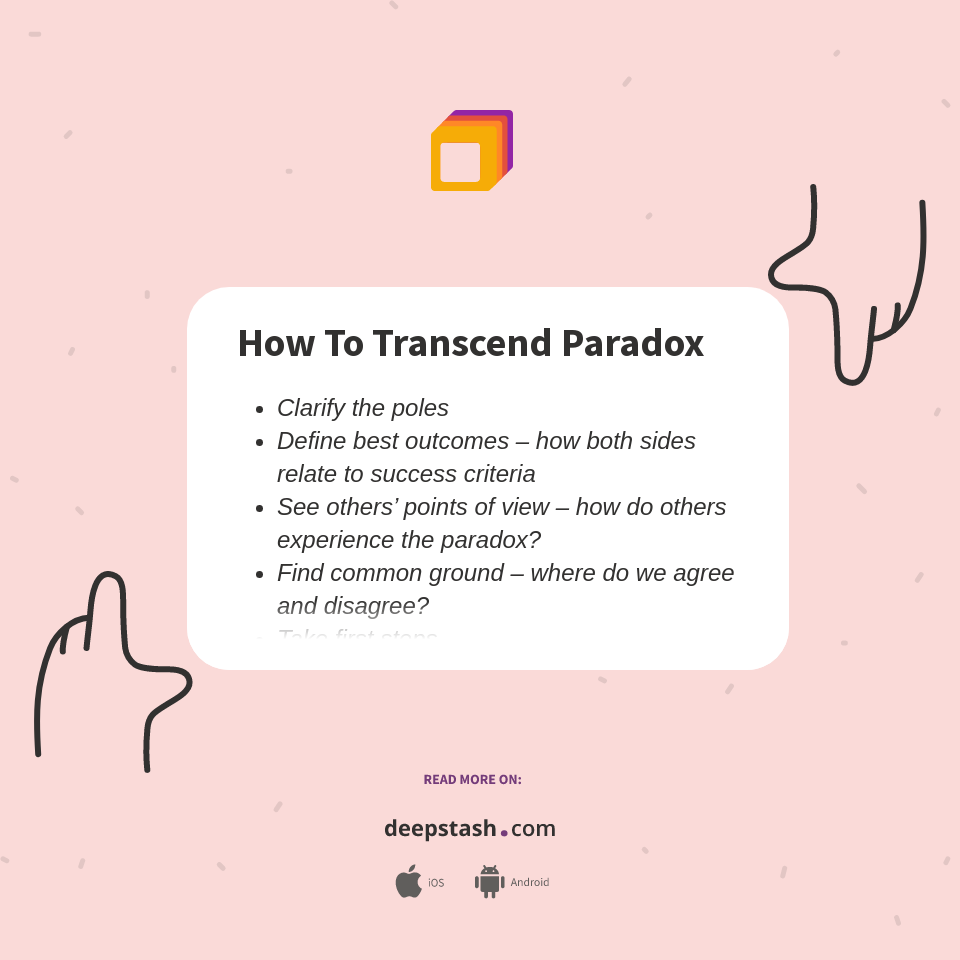 How To Transcend Paradox - Deepstash
