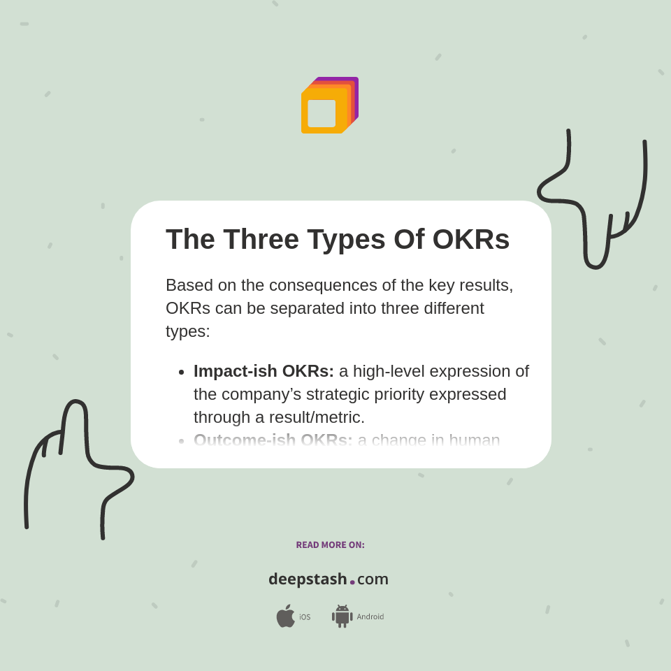 The Three Types Of OKRs - Deepstash
