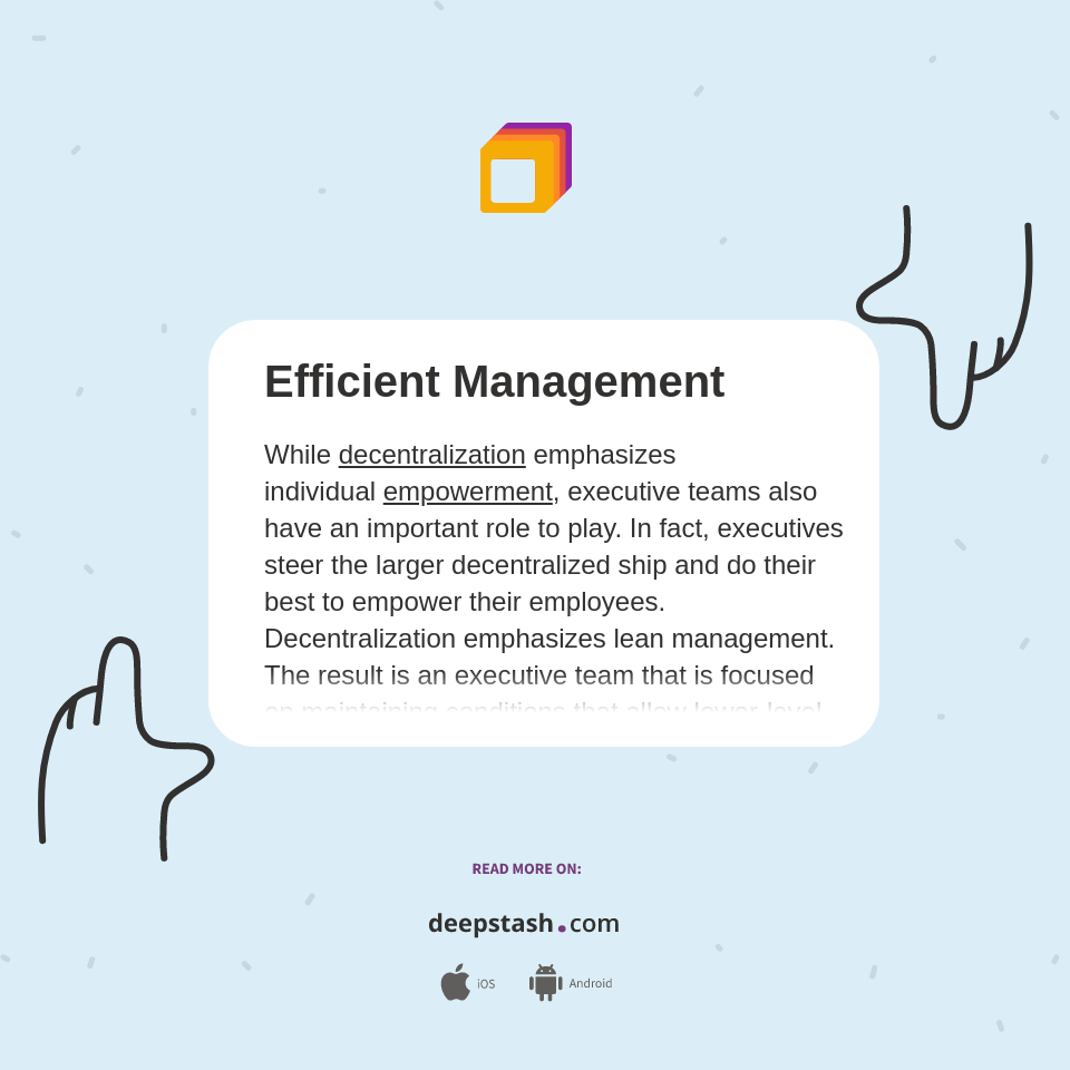 Efficient Management - Deepstash