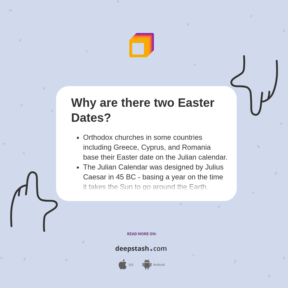 Why are there two Easter Dates? - Deepstash