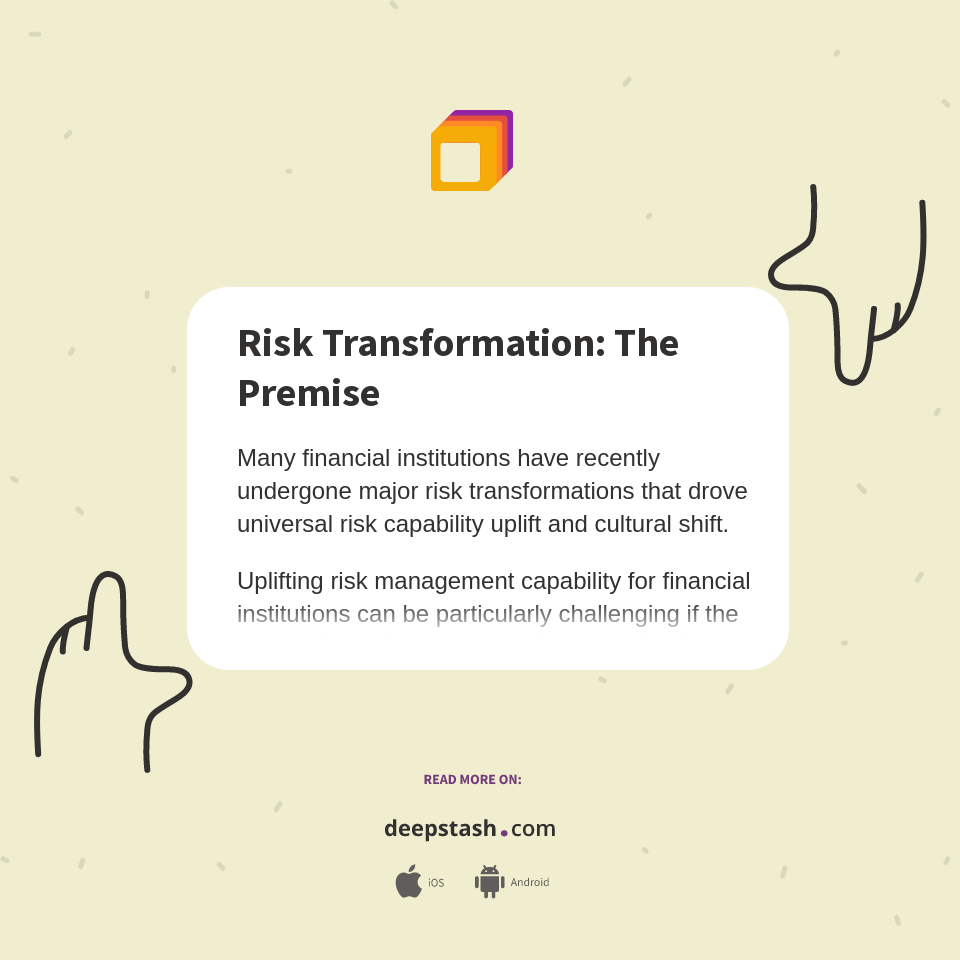 Risk Transformation: The Premise - Deepstash