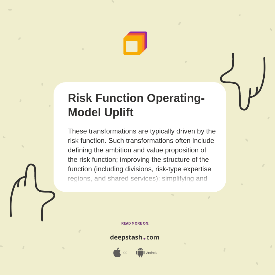 Risk Function Operating-Model Uplift - Deepstash