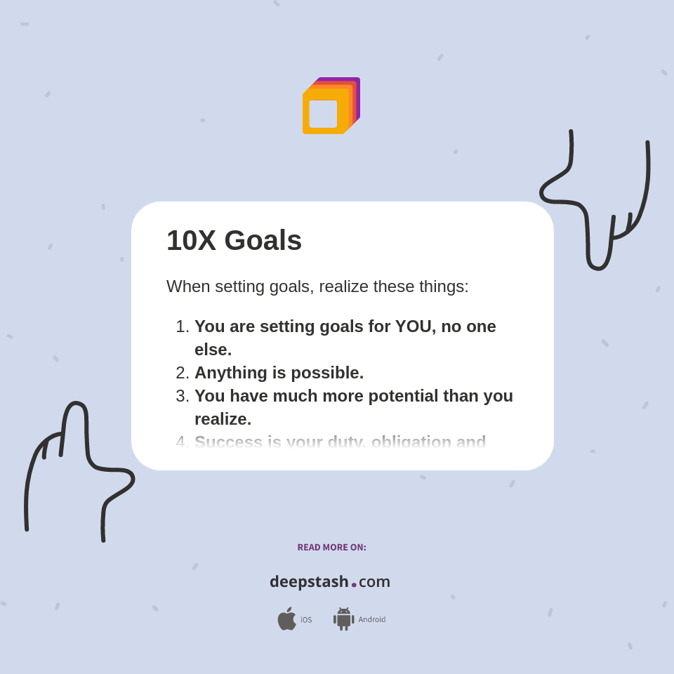 10X Goals - Deepstash
