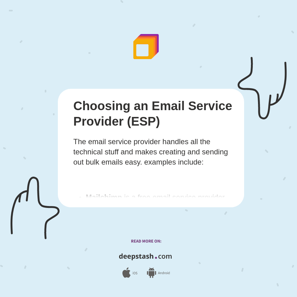 Choosing an Email Service Provider (ESP) - Deepstash