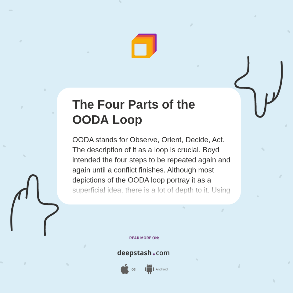 The Four Parts of the OODA Loop - Deepstash
