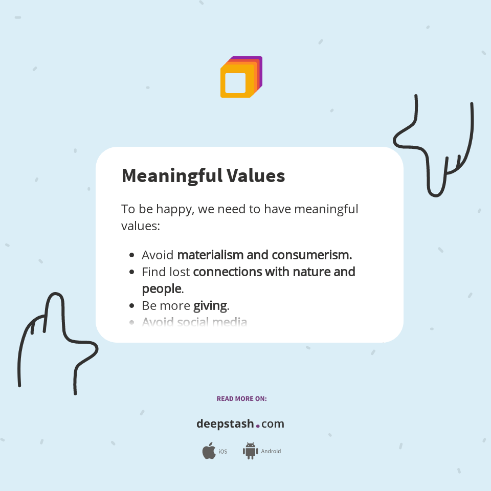 Meaningful Values - Deepstash