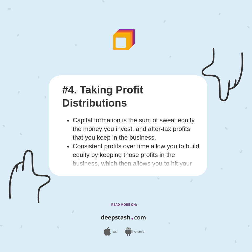 #4. Taking Profit Distributions - Deepstash