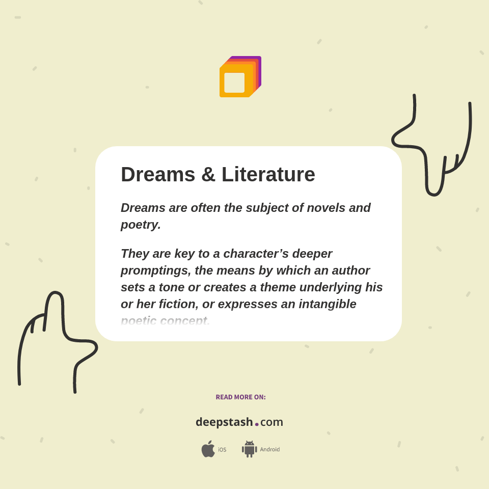 Dreams & Literature - Deepstash