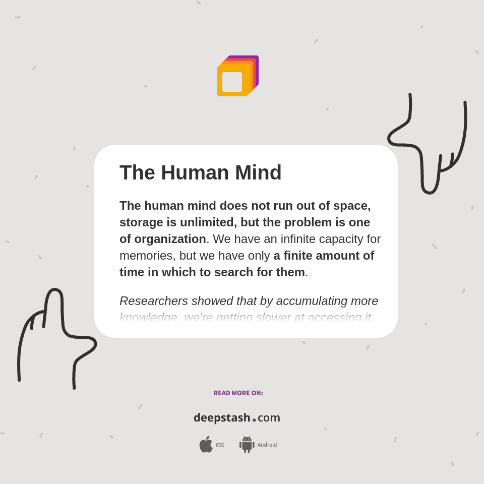 The Human Mind - Deepstash