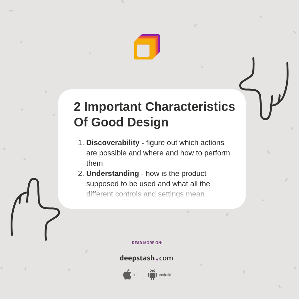 2 Important Characteristics Of Good Design - Deepstash