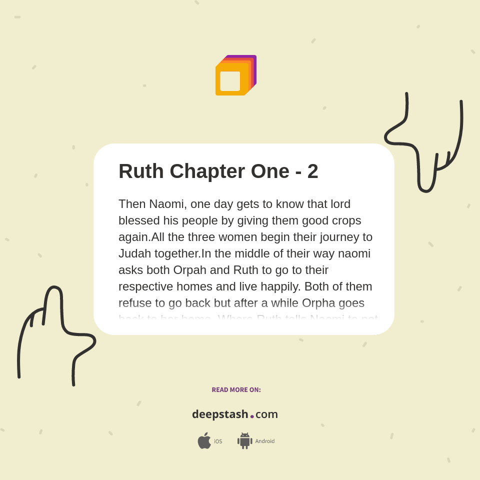 Ruth Chapter One - 2 - Deepstash