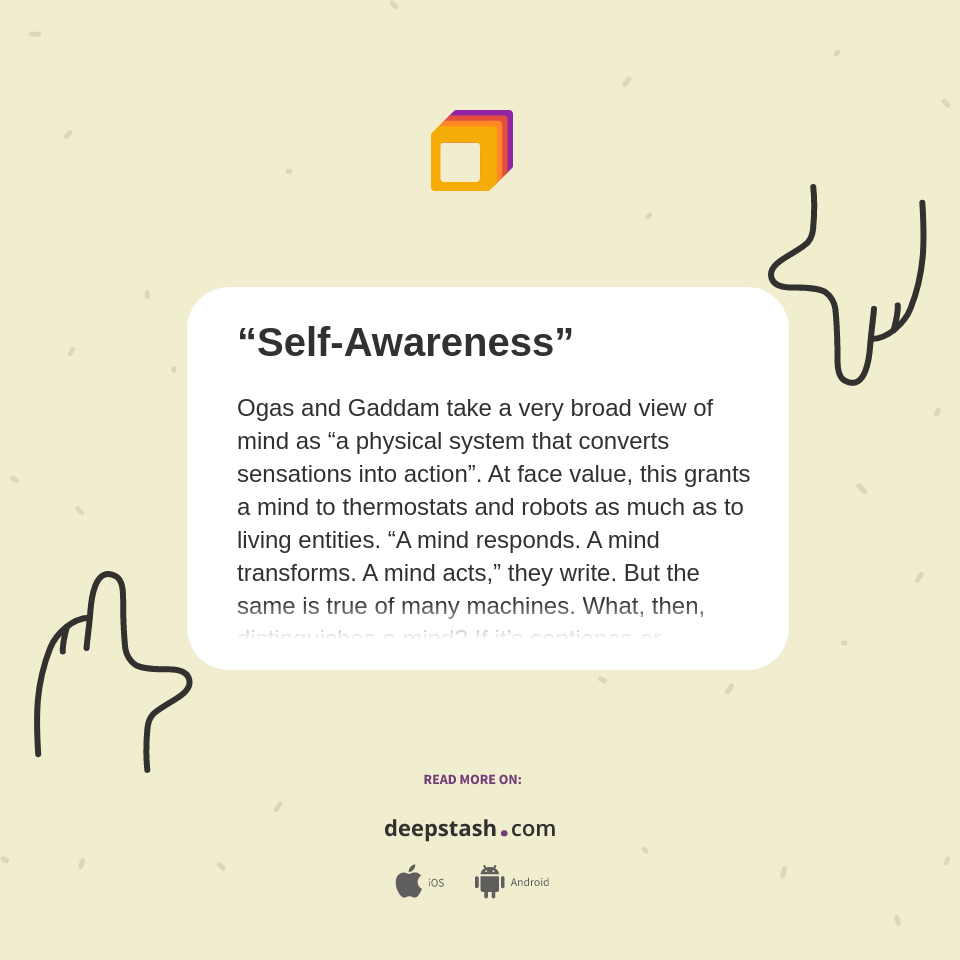 “Self-Awareness” - Deepstash