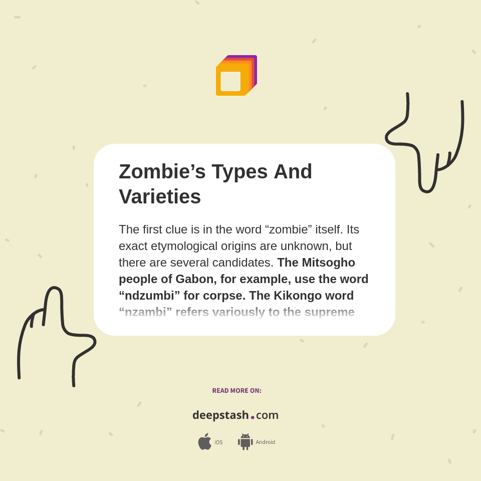 Zombie’s Types And Varieties - Deepstash