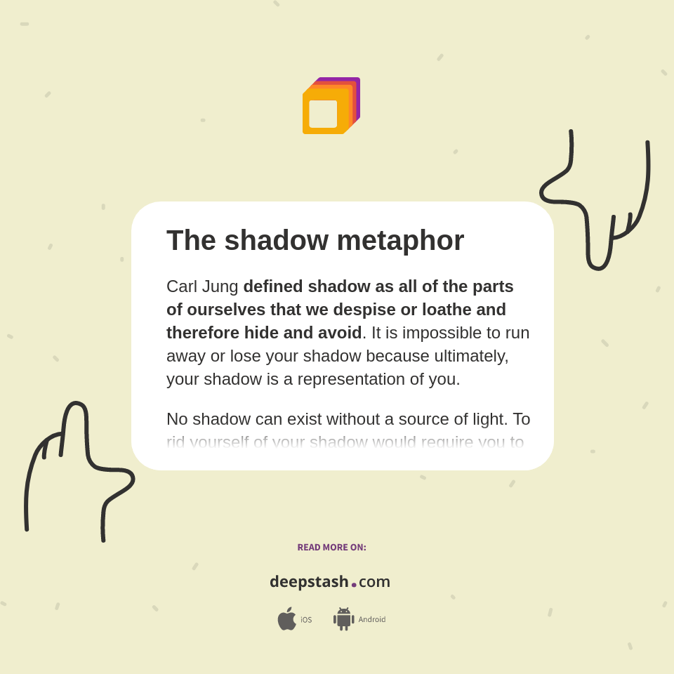 The shadow metaphor - Deepstash