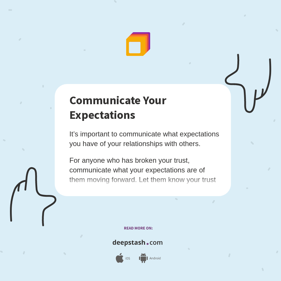 Communicate Your Expectations - Deepstash
