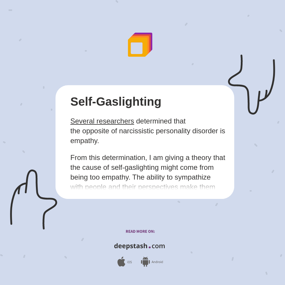 Self-Gaslighting - Deepstash