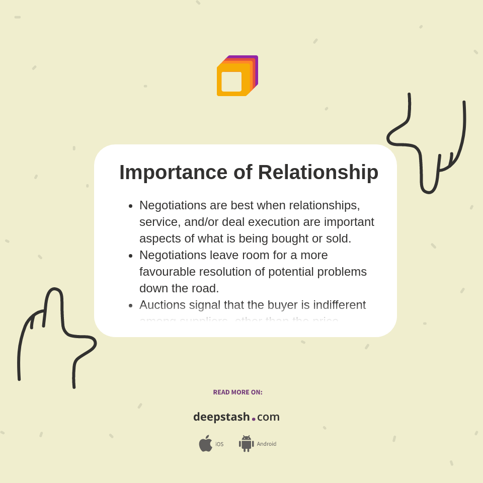 Importance of Relationship - Deepstash