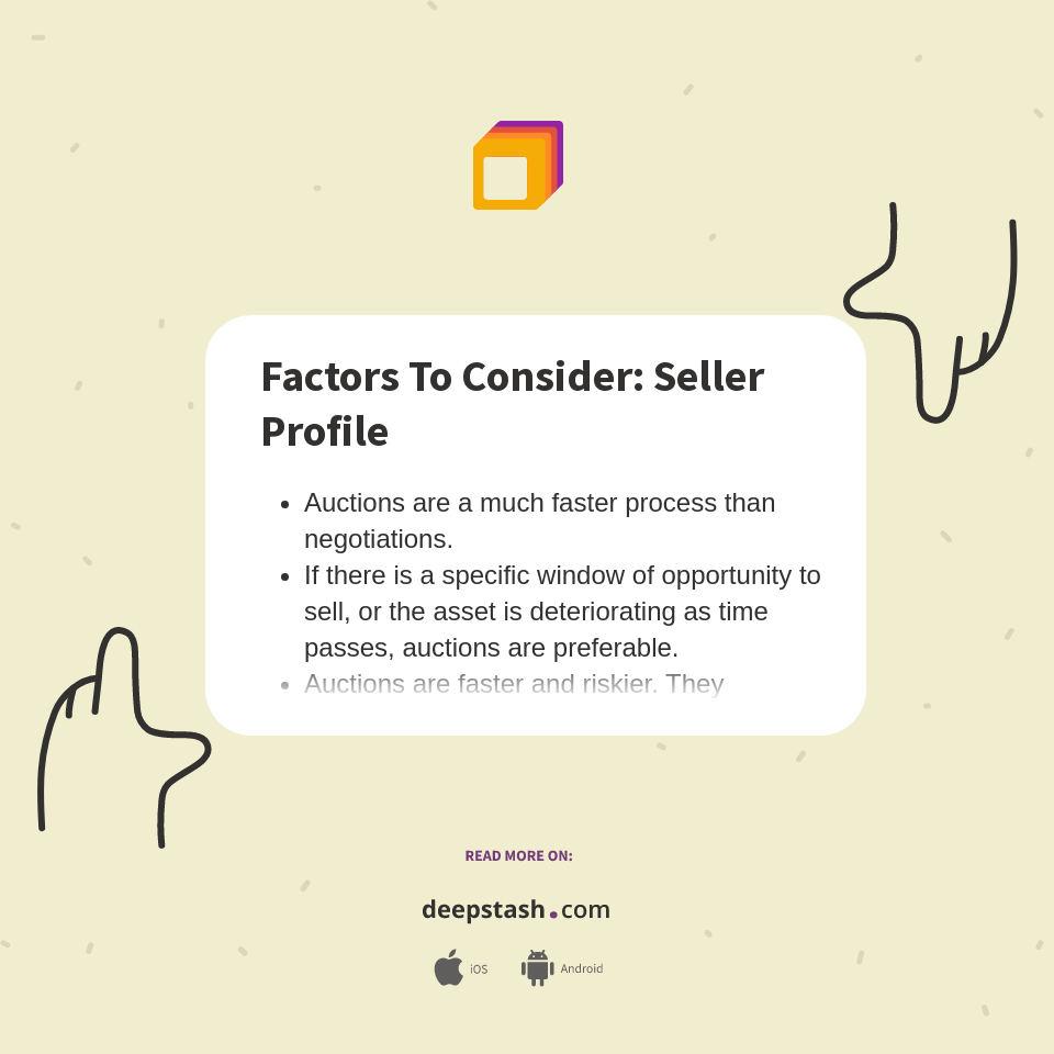 Factors To Consider: Seller Profile - Deepstash