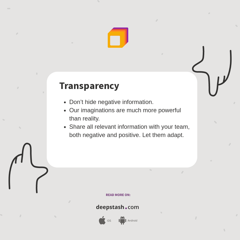 Transparency - Deepstash