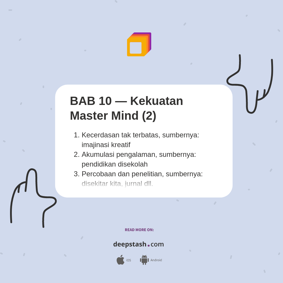 BAB 10 — Kekuatan Master Mind (2) - Deepstash