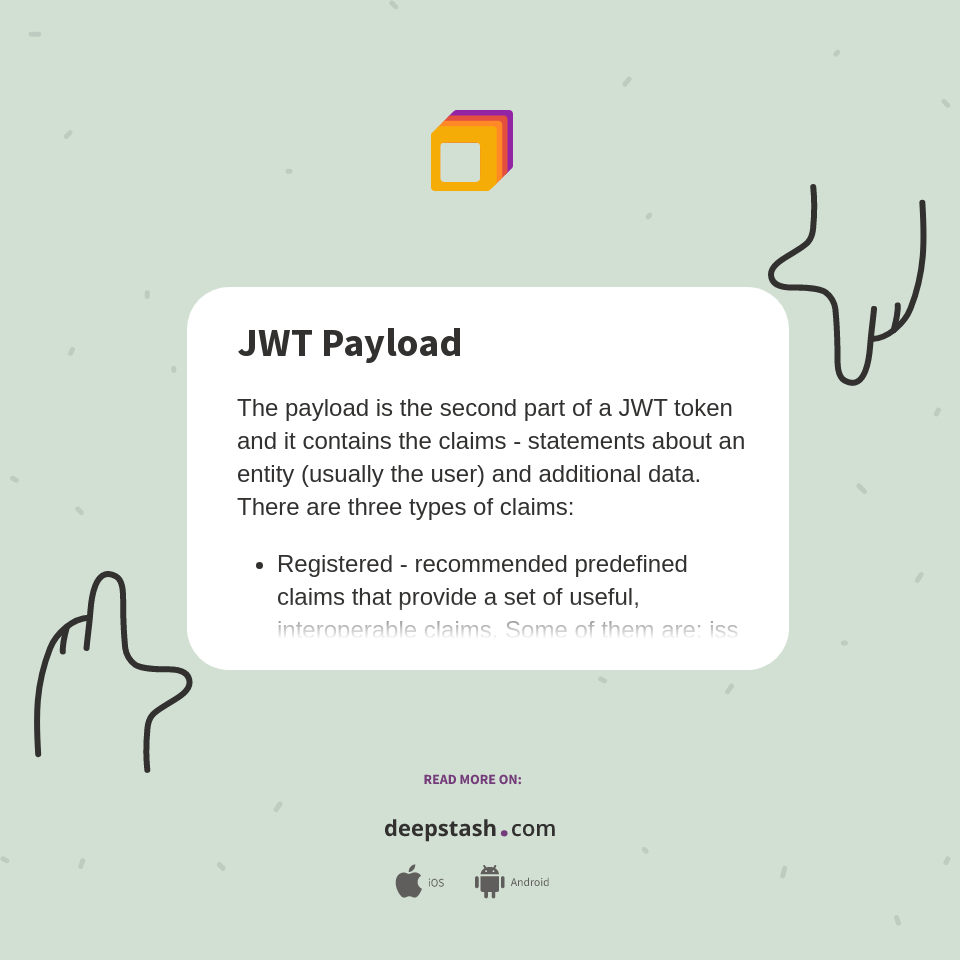 JWT Payload - Deepstash