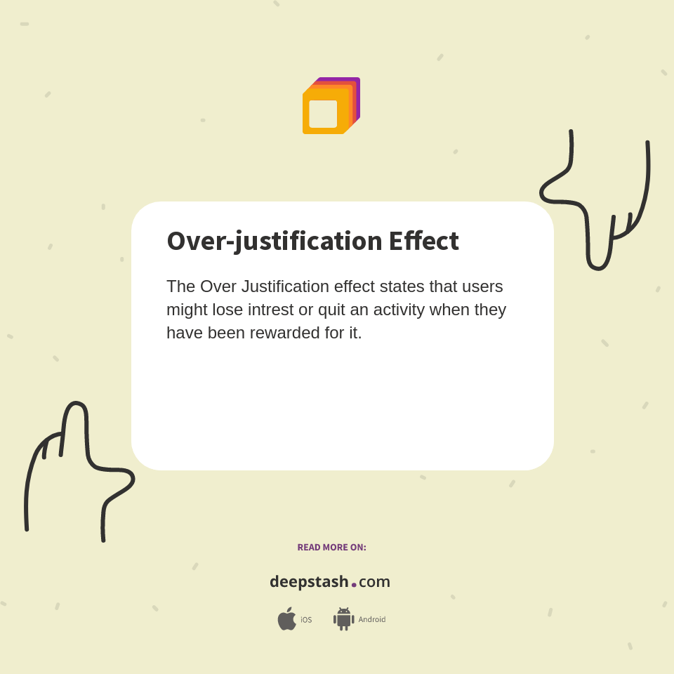 Over-justification Effect - Deepstash