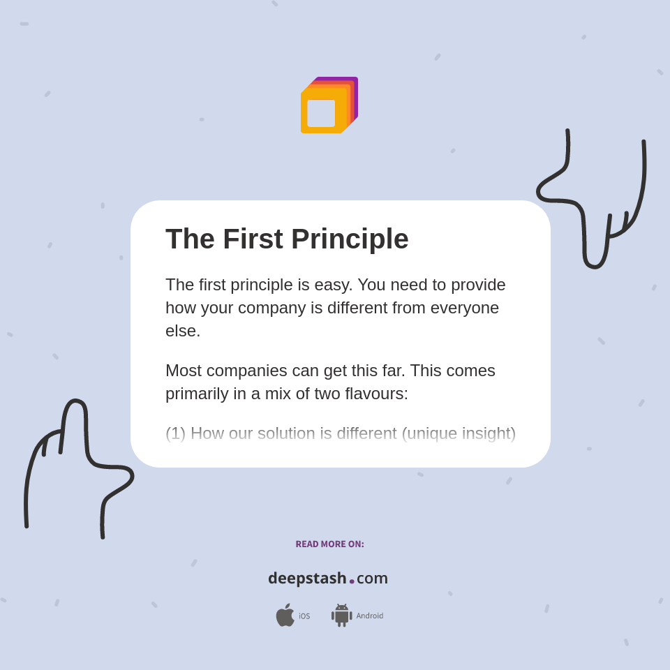 The First Principle - Deepstash