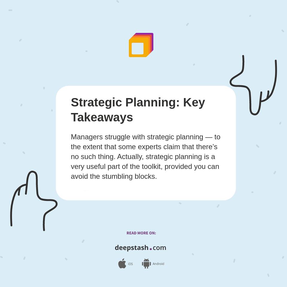 Strategic Planning: Key Takeaways - Deepstash