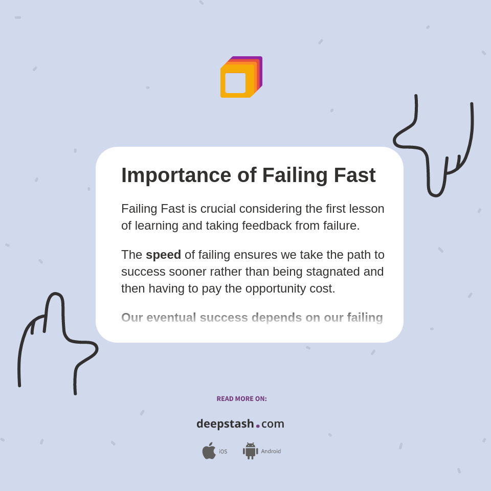 Importance of Failing Fast - Deepstash