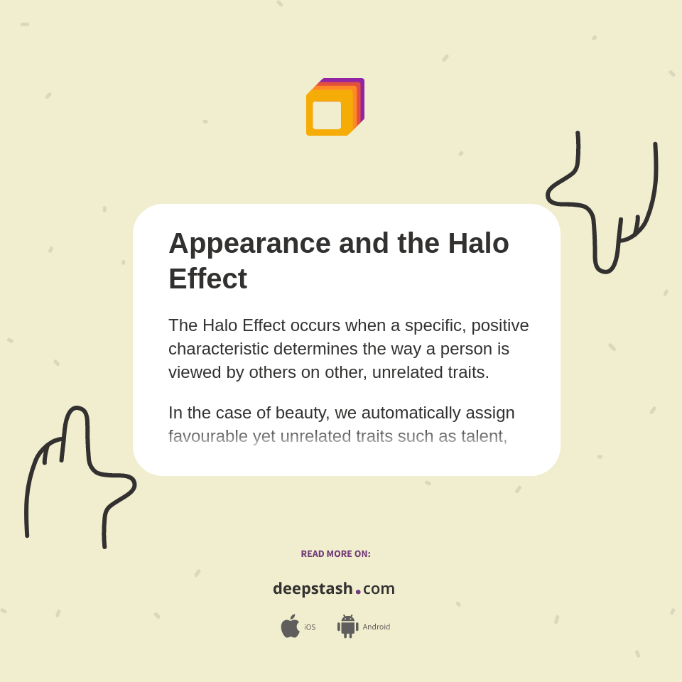 Appearance and the Halo Effect - Deepstash