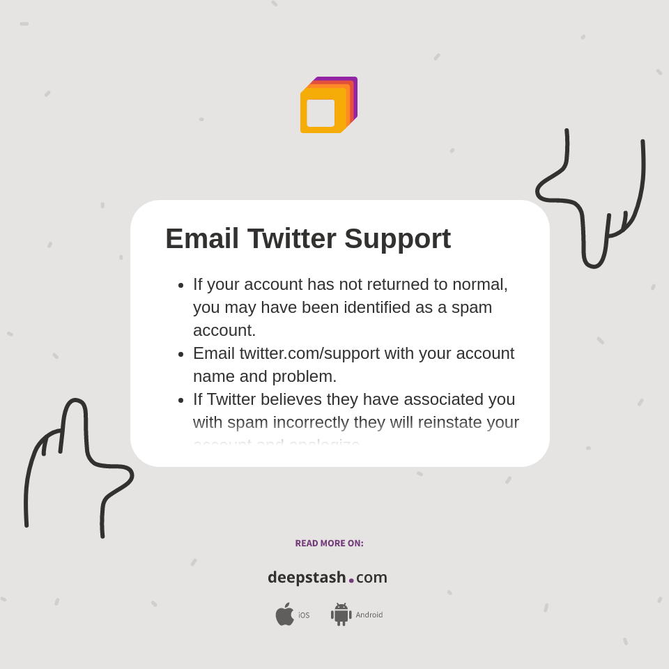 Email Twitter Support - Deepstash