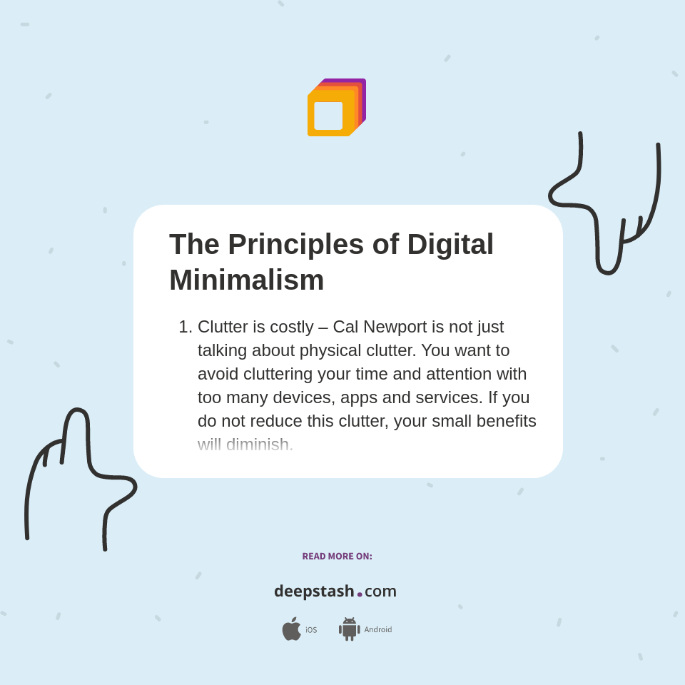 The Principles of Digital Minimalism - Deepstash