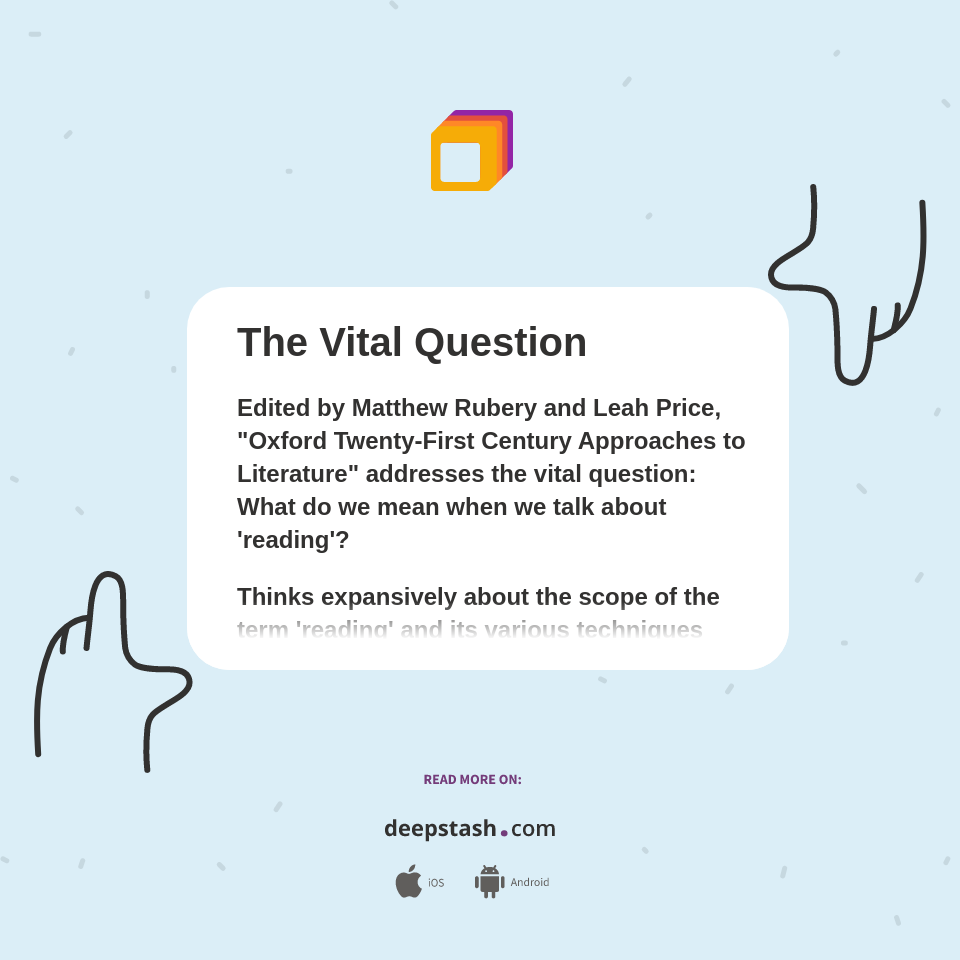 The Vital Question - Deepstash