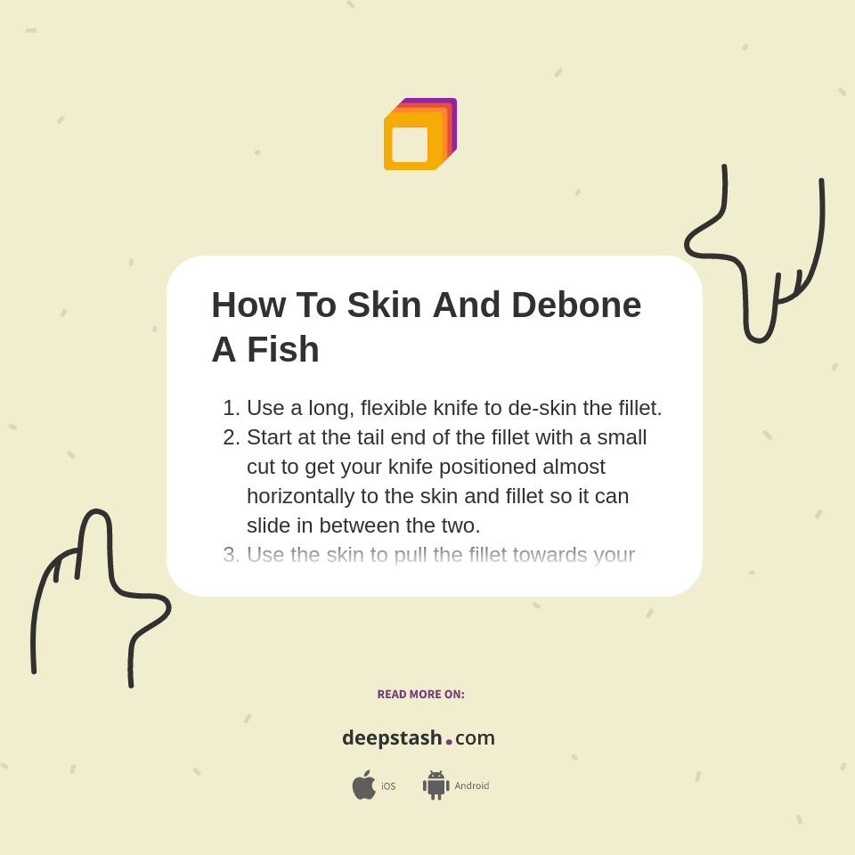 How To Skin And Debone A Fish - Deepstash