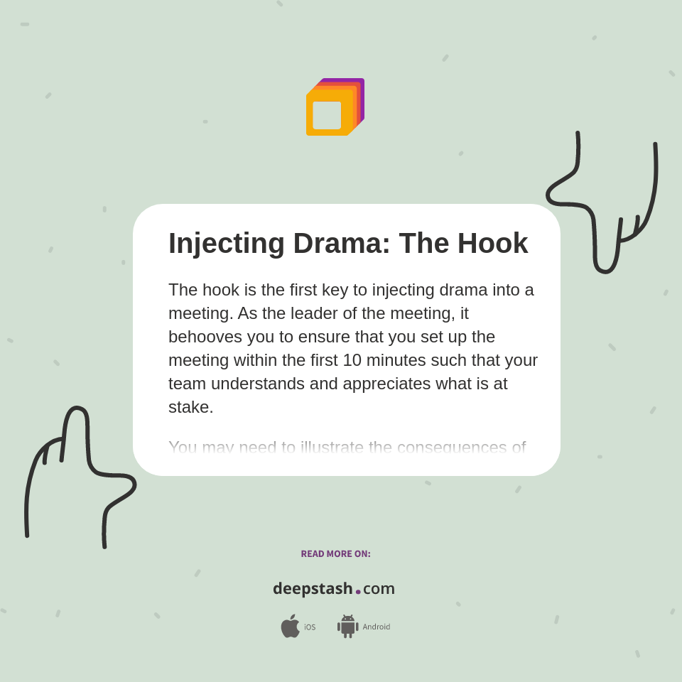 Injecting Drama: The Hook - Deepstash