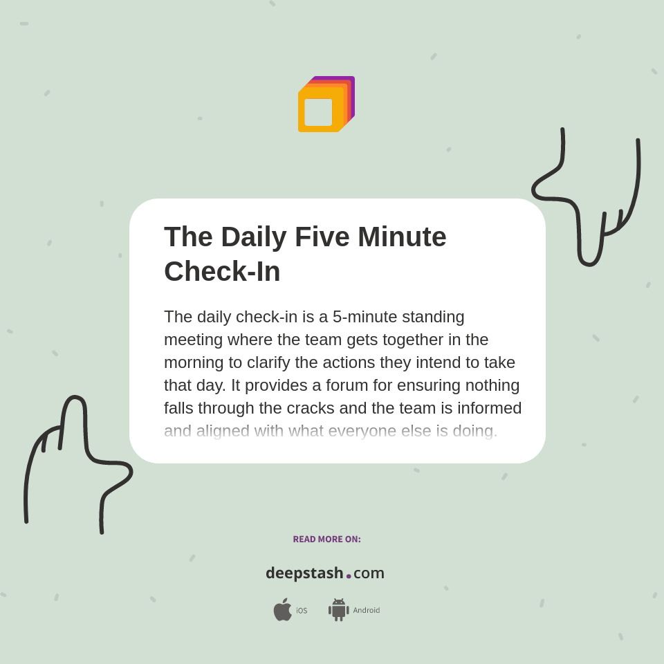 The Daily Five Minute Check-In - Deepstash